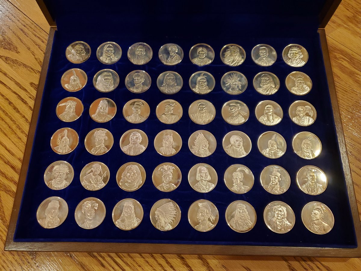 American Indian Chief Collectible Coins circa 1979
